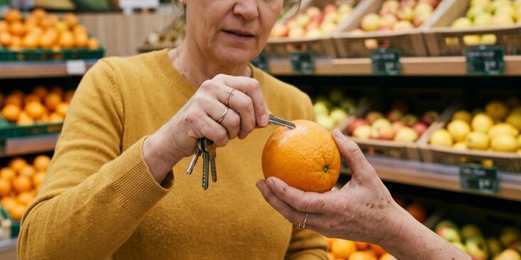Au supermarché, ce geste discret avec vos clés révèle ce que cachent ...